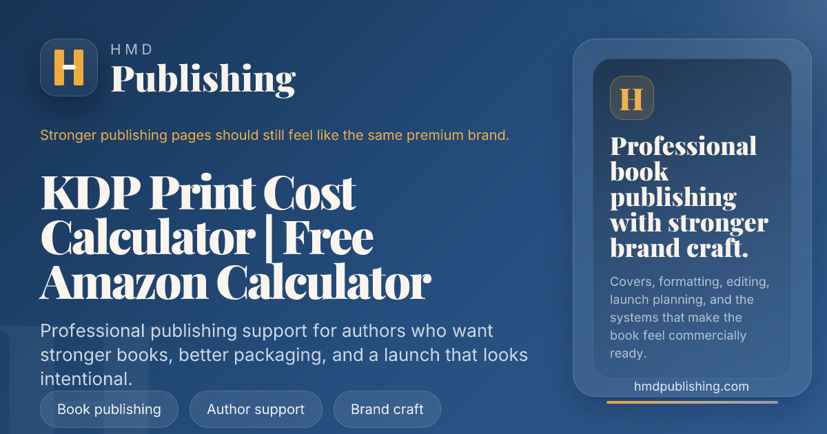 KDP Print Cost Calculator | Amazon Book Printing Costs 2026